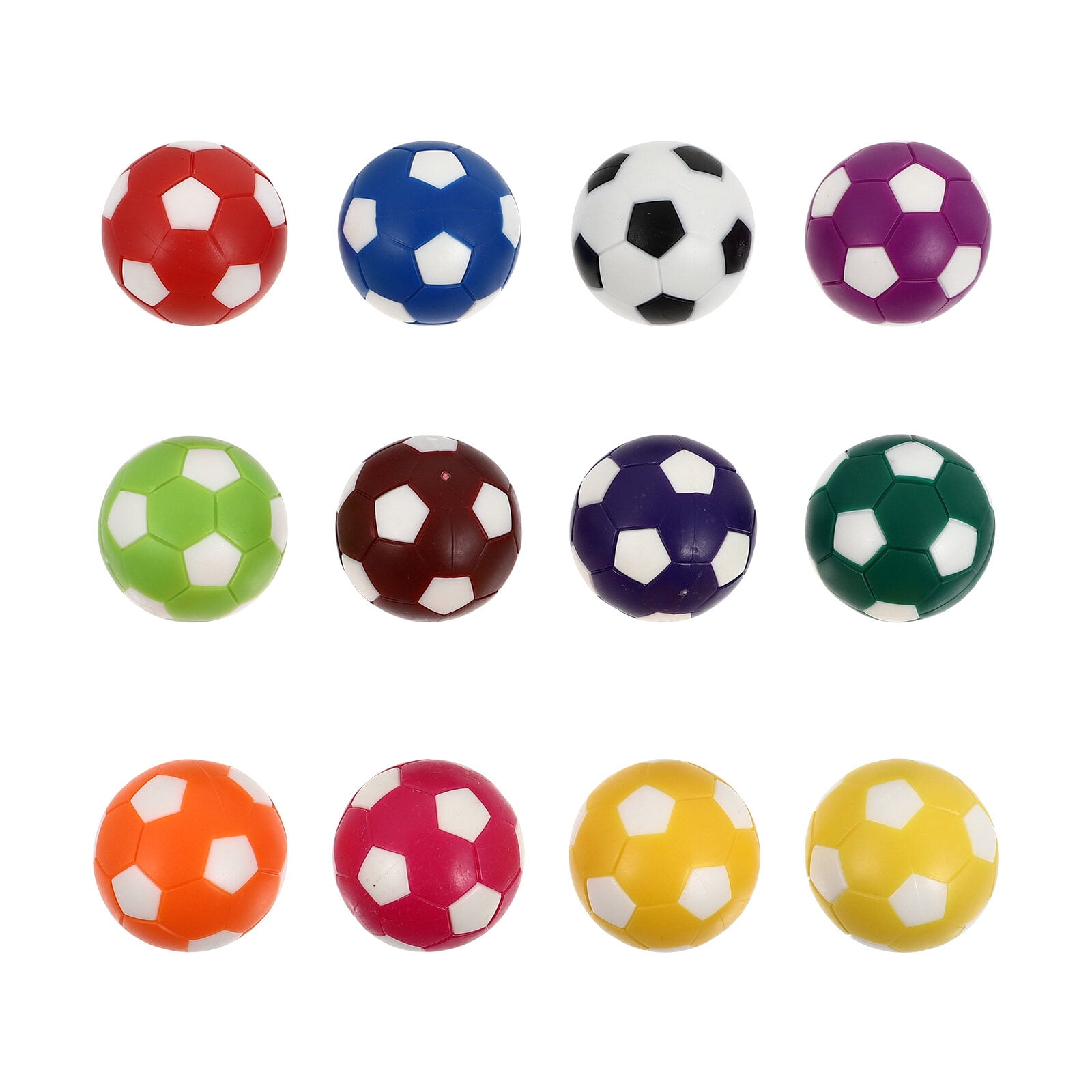 KAKOWELY 12 piezas de balones de fútbol de plástico, bolas de futbolín ...
