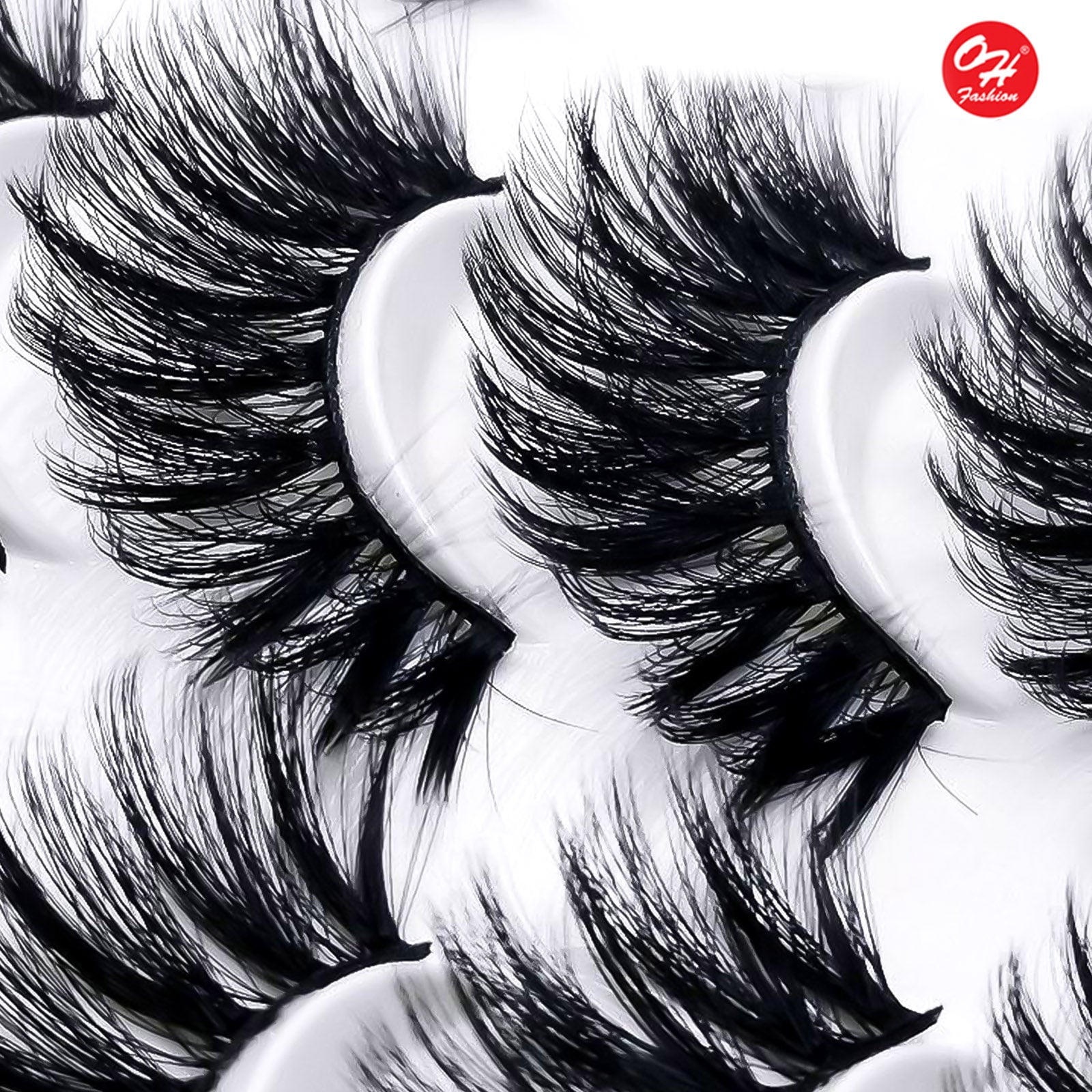 Buy OH Fashion False Lashes Bad Angel Matte Black Faux Mink – Multipack ...