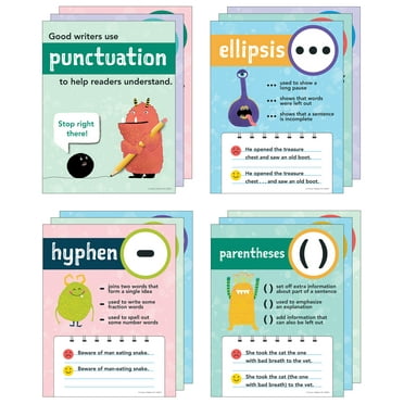 Carson Dellosa Education Punctuation Mini Posters, Set of 12 - Walmart.com