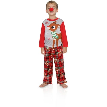 Rudolph Toddler Kids Family Pajama Sleepwear Collection with Novelty ...