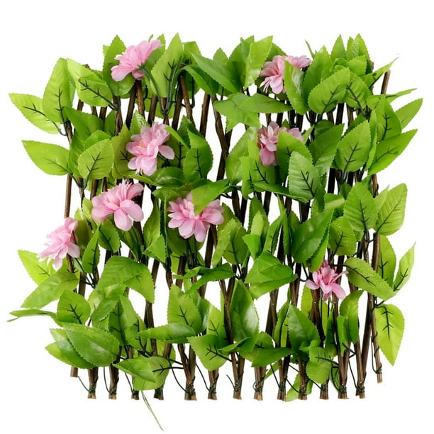 Expandable Fence Privacy Screen Stretchable Flower Privacy Fence for ...