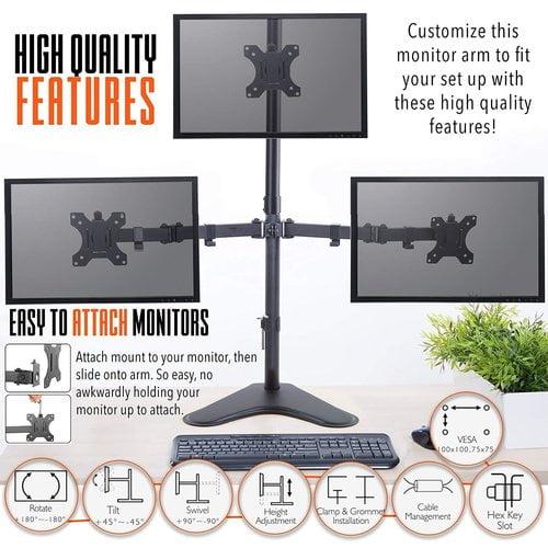 Stand Steady Freestanding Universal 3 Screen Pole Mount - Walmart.com