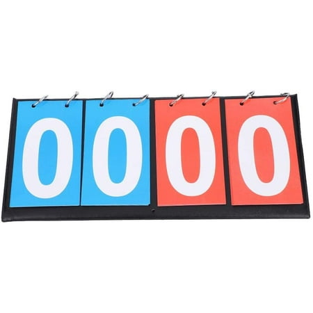 Portable Scoreboard, 2/3/4 Digit Flip Sports Scoreboard Score Counter ...