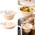 AOOOWER Microwave Safe Steaming Container With Ergonomic Handle & Lid ...