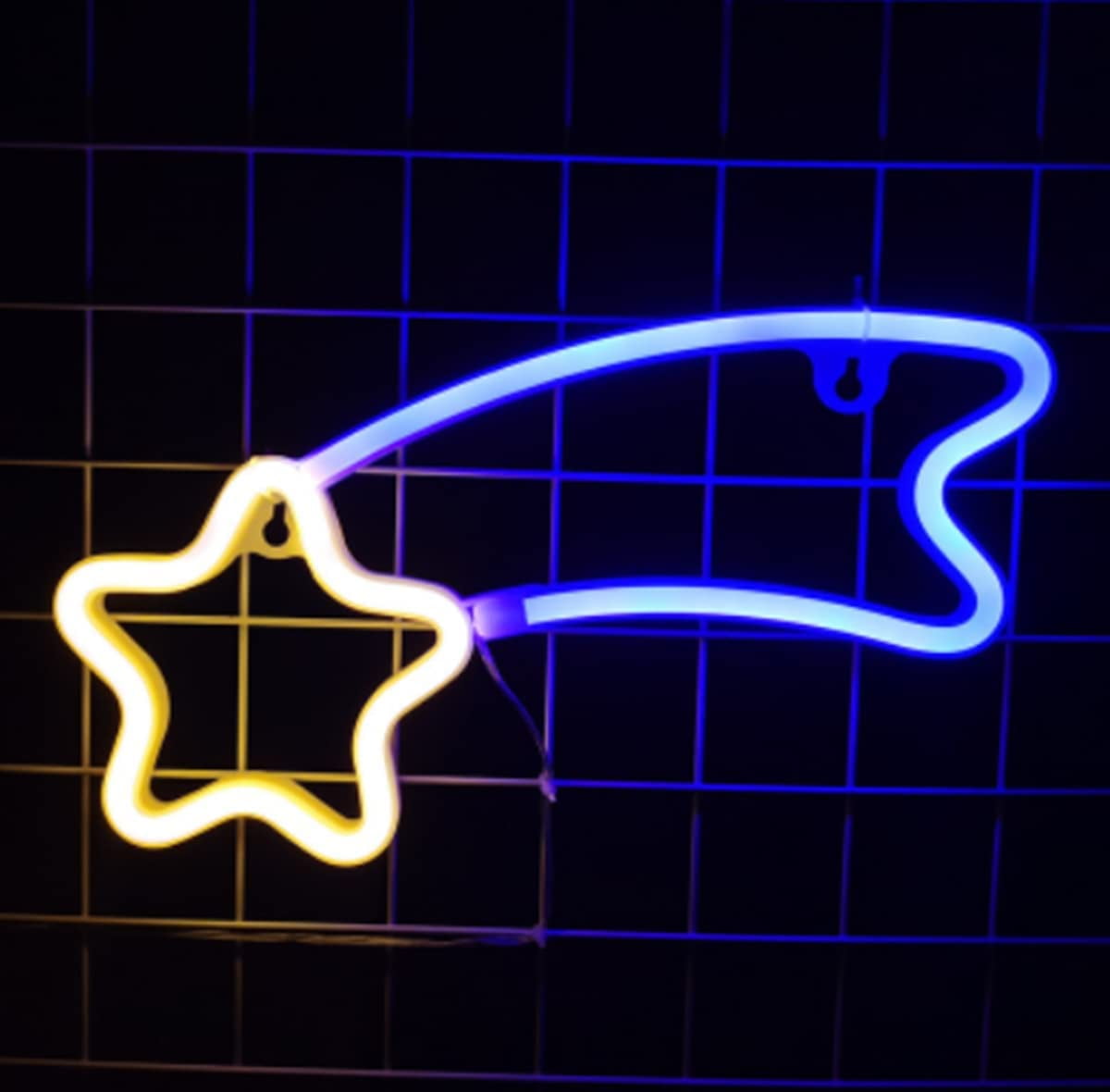 LINLIN Neon Sign, LED Meteor Neon Light Wall Light LED Wall Decor ...