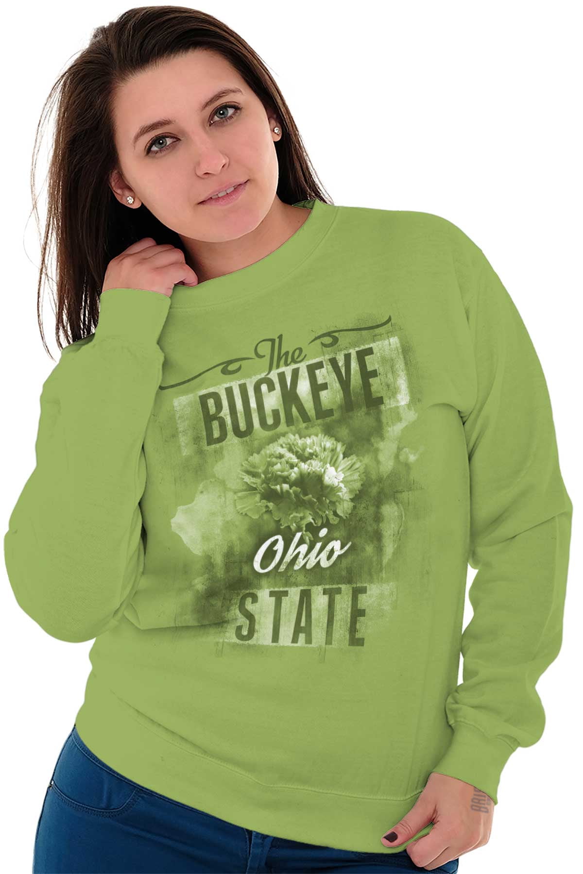 HOMETOWN & TOURIST Sweat Shirt Sweatshirt For Womens Ohio Buckeye State ...