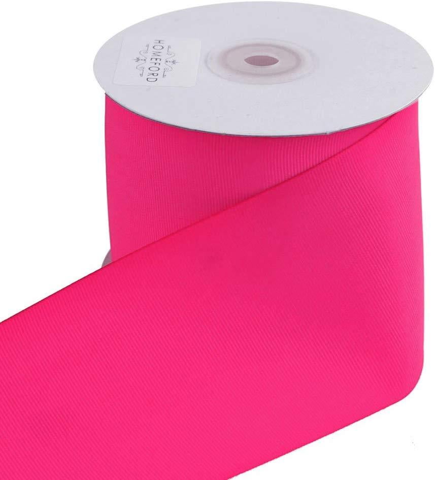 Solid Grosgrain Ribbon, 3-Inch, 25 Yards, Hot Pink - Walmart.com ...