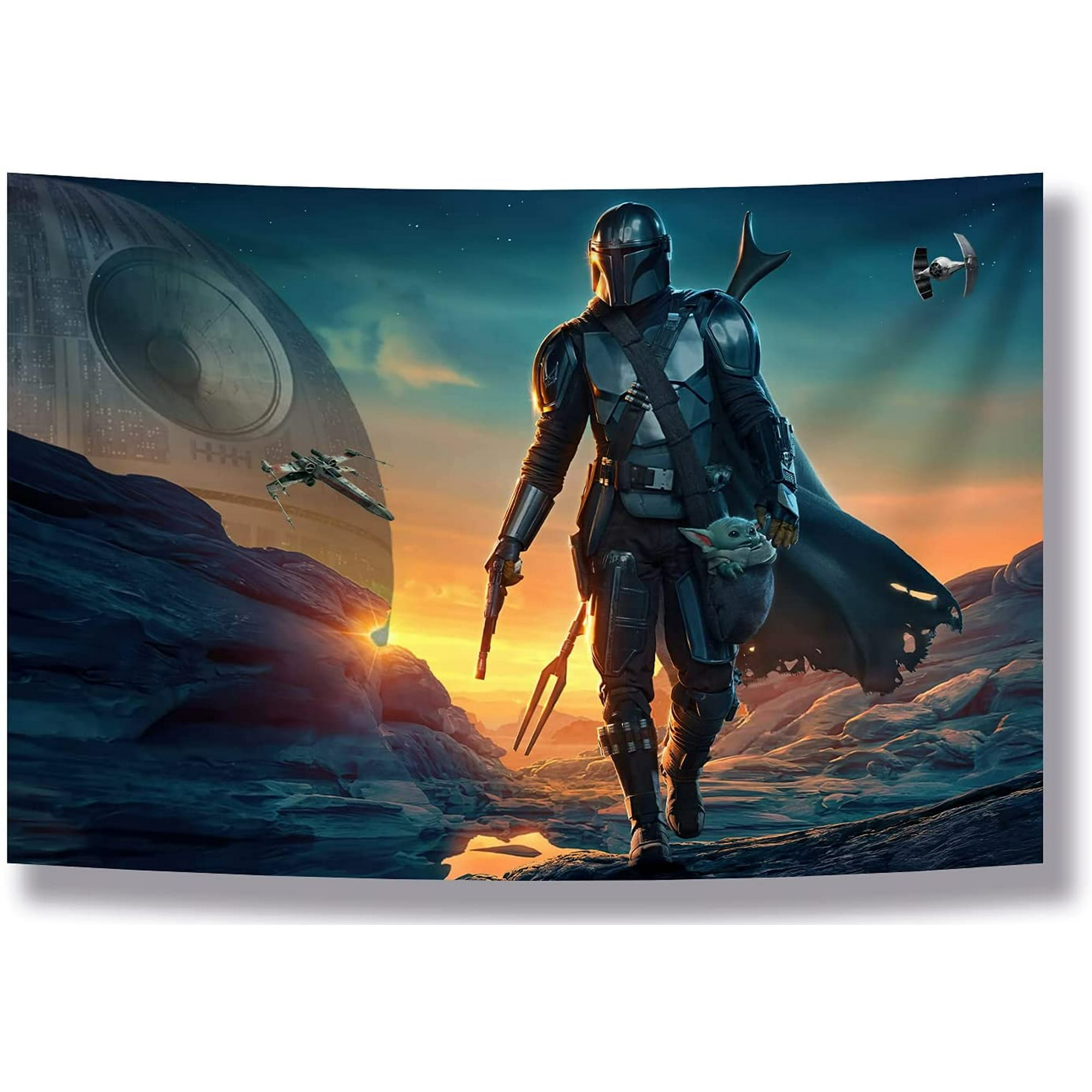 Click here for Joocar Tapestry Banner Star Wars Mandalorian Yoda... prices
