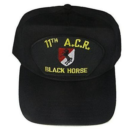 US ARMY 11TH ACR ARMORED CAVALRY REGIMENT BLACKHORSE VETERAN HAT CAP ...