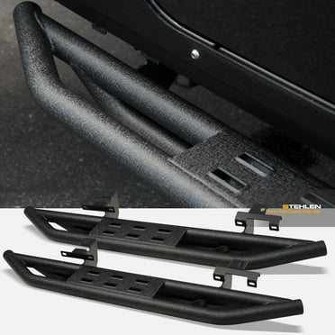 2007-2016 Jeep Wrangler 2-Door Rock Rail 3 Tube Side Steps Black ...