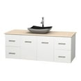 Wyndham Collection Centra 60 inch Single Bathroom Vanity in Gray Oak ...