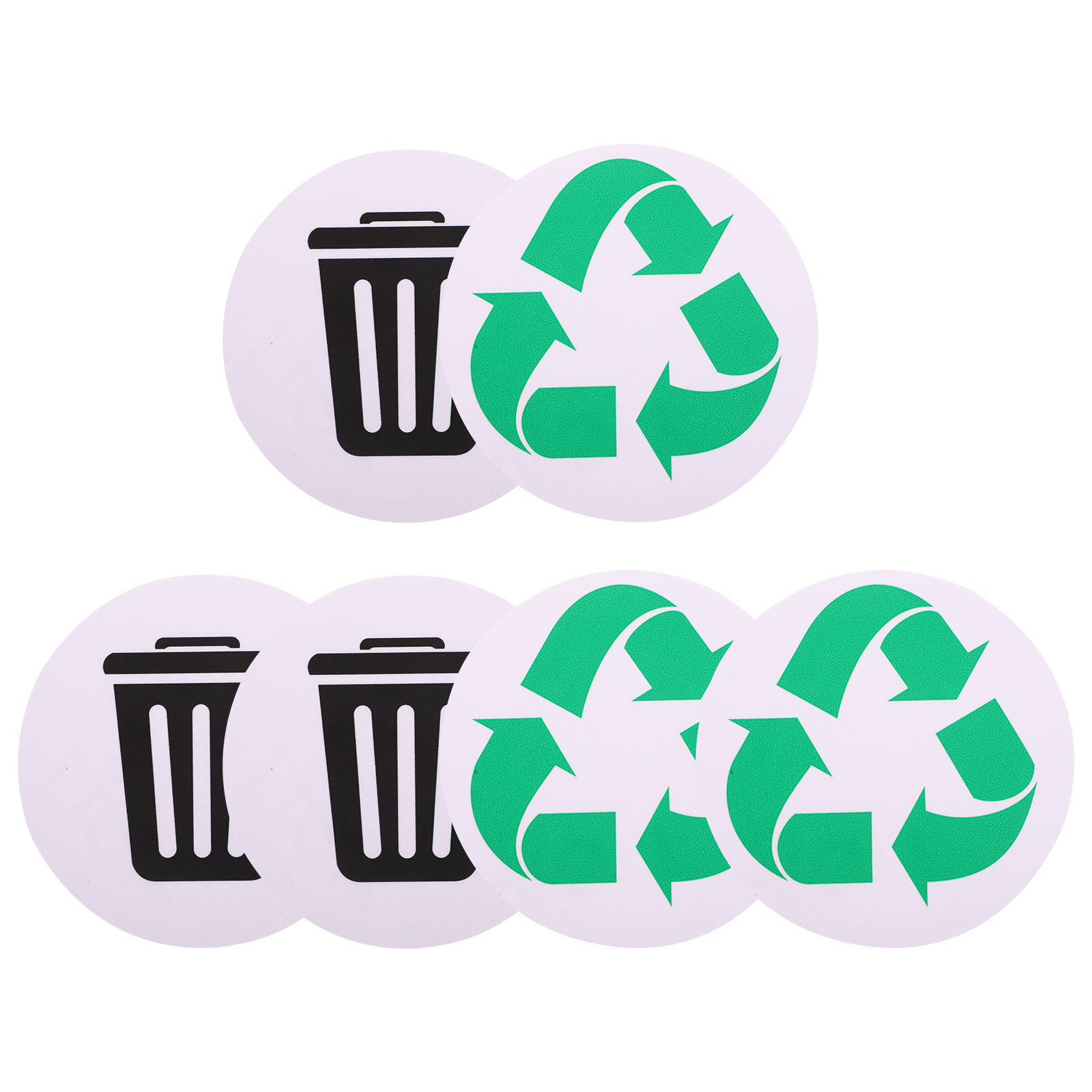 6pcs Garbage Classification Sign Stickers Recycle Stickers Trash Can ...