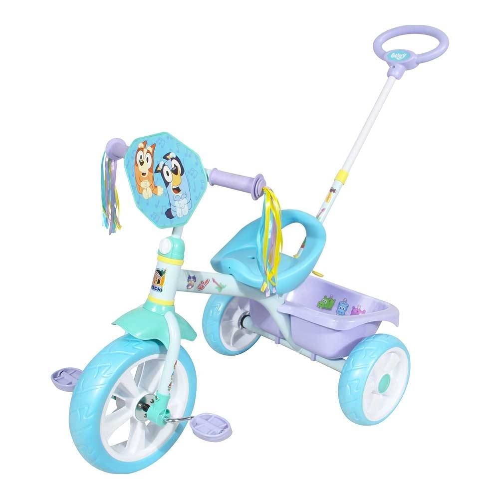 Triciclo Apache Bluey Grande Deluxe con Barra de Empuje | Walmart en línea