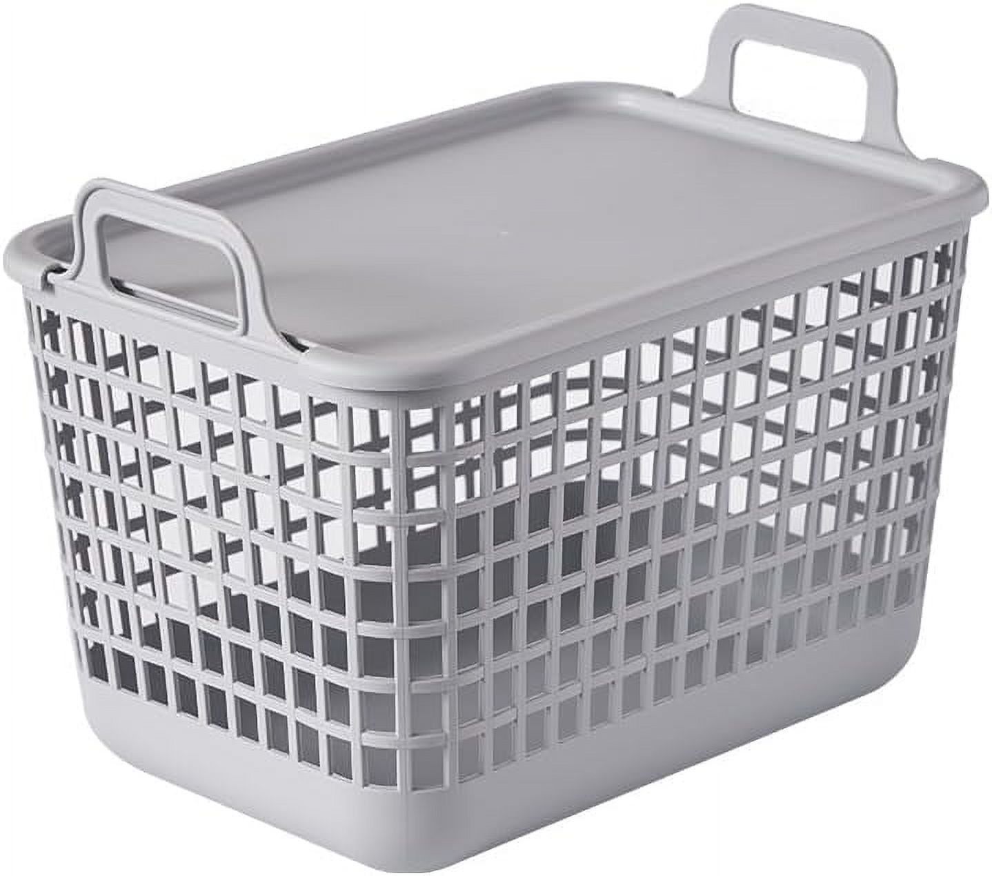 Plastic Storage Basket with lid - Walmart.ca