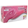 DASH Alasta Shimmer Nitrile Exam Grade Disposable Gloves - Pink - 3.9 ...