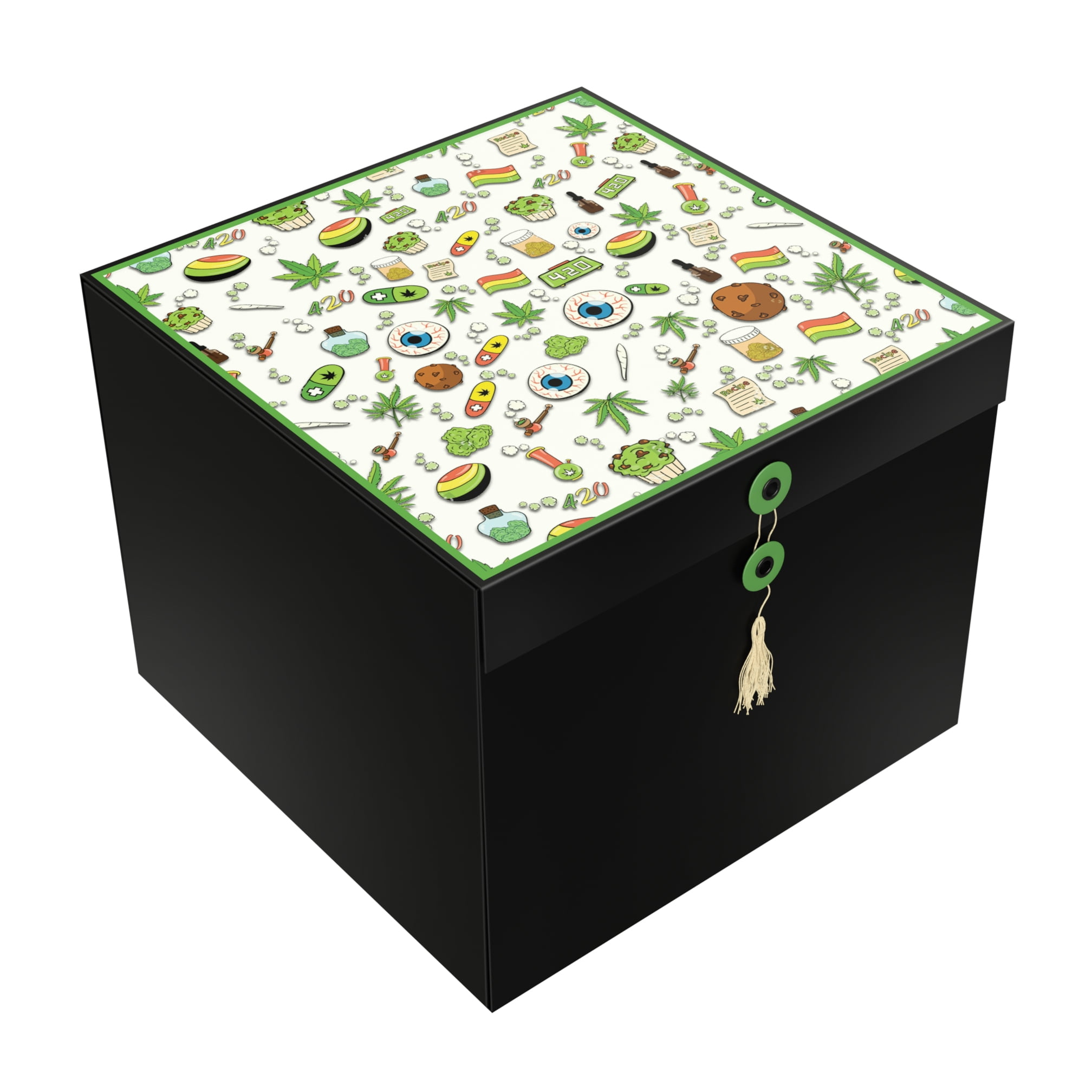 Gift Box with lid, Stash Kabiss 10x10x8" No Wrapping Needed Pops Up In ...