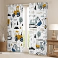 Cartoon Car Kids Curtains for Bedroom Living Room Construction ...