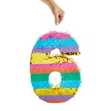 Walmart Rainbow Number 6 Pinata for 6th Birthday Party, Fiesta ...
