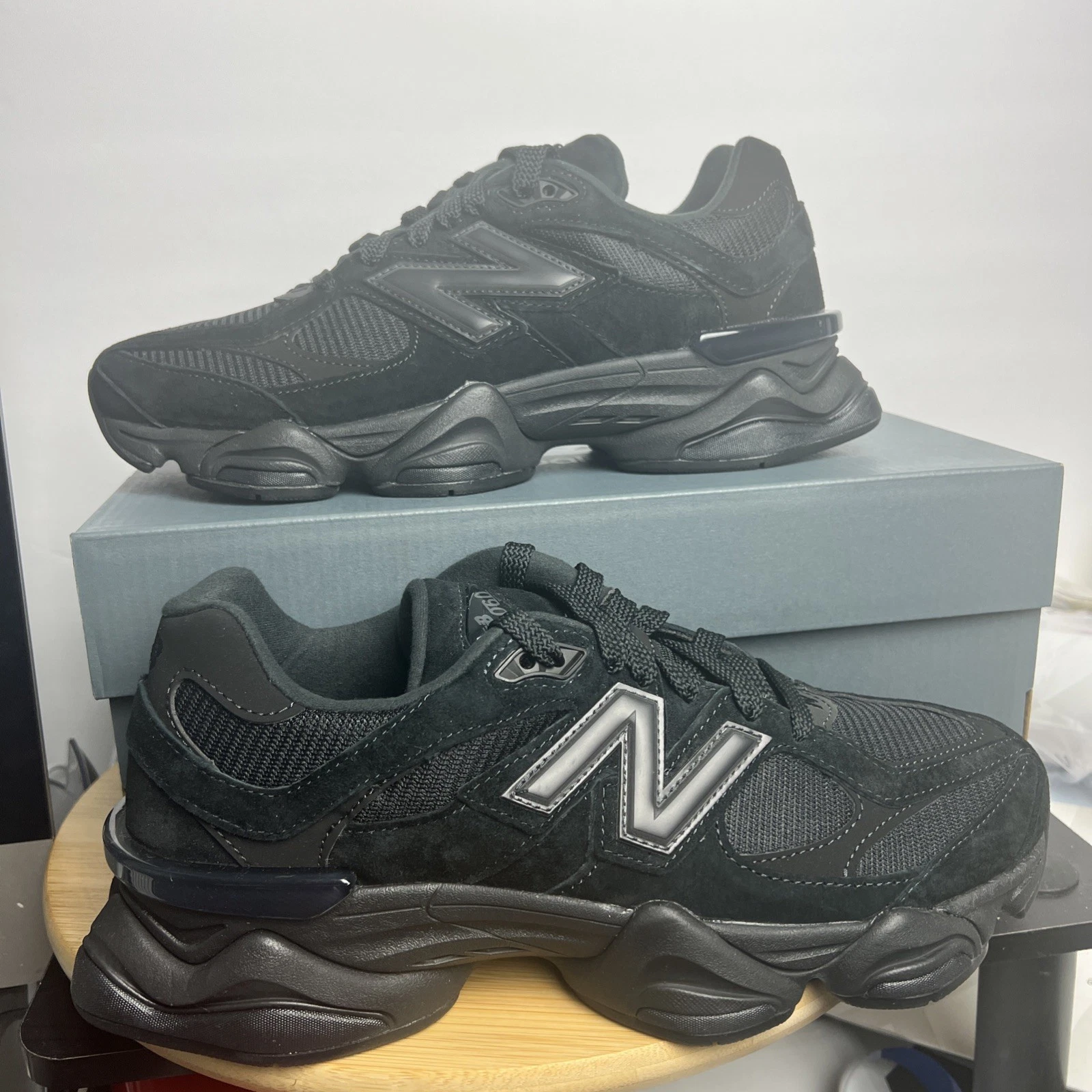 New Balance 9060 Triple Black U9060 BPM Men's running Shoes SIZE 9 | Bodega Aurrera en línea
