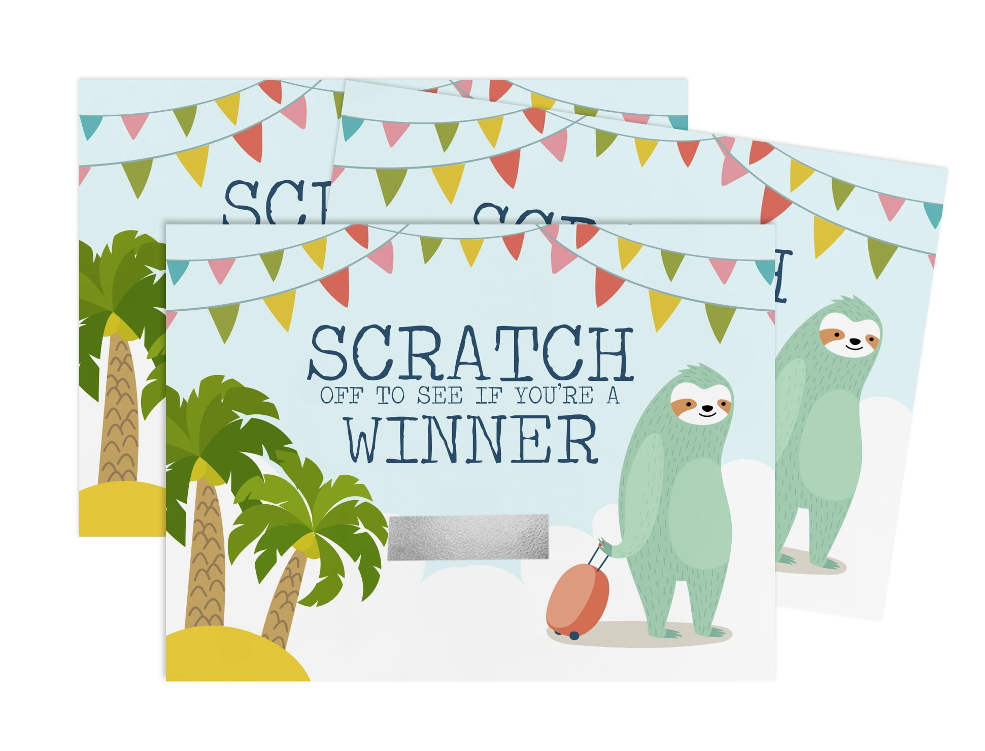 Inkdotpot Boy / Girl Baby Shower Scratch Cards, Pack Of 30, Animals ...