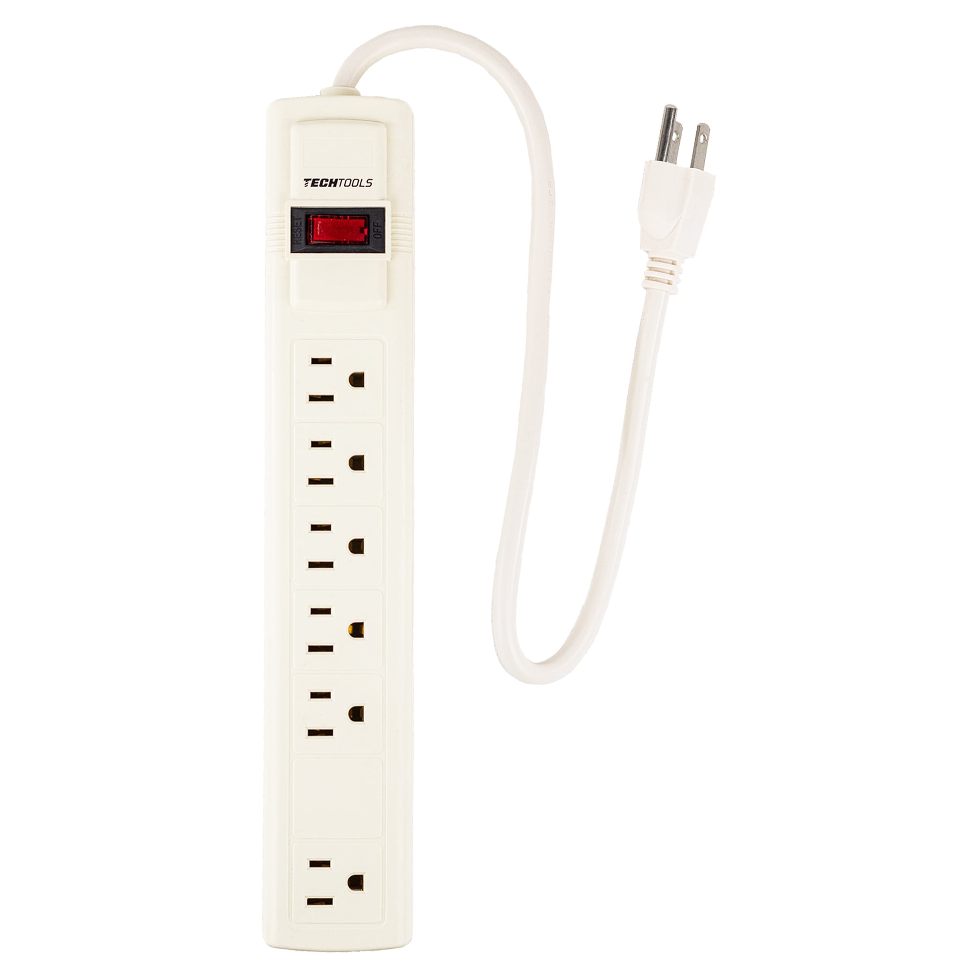 Barra Multicontacto con 6 Tomas Polarizadas CNX Color Blanca 60 cm ...