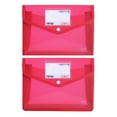 GBAYXJ Plastic File Folders A4 Size 2 Pcs Expandable Document Folder ...