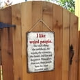 1pc, I Like Weird People Funny Vintage Metal Tin Sign, Vintage Plaque ...