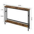 5.9"W Narrow Console Table, 2 Tier Skinny Behind Couch Table for Living ...
