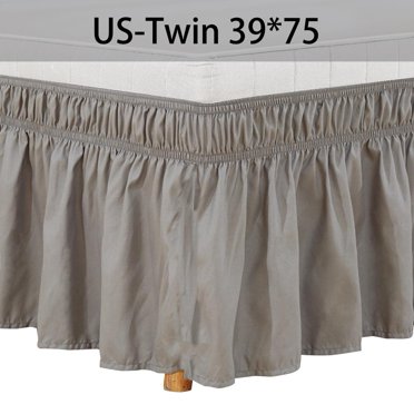 Collections Etc Eyelet Floral Scalloped Elastic Dust Ruffle Bed Skirt ...