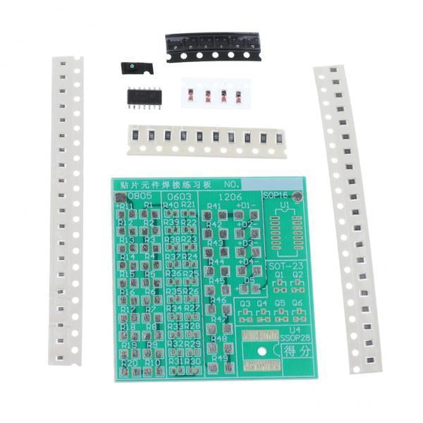 Bunblic 2x SMD Modules / DIY SMD Soldering Practice Welding PCB Board ...