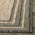 SAFAVIEH Courtyard Ercan Striped Indoor/Outdoor Area Rug, 6'7" x 6'7 ...