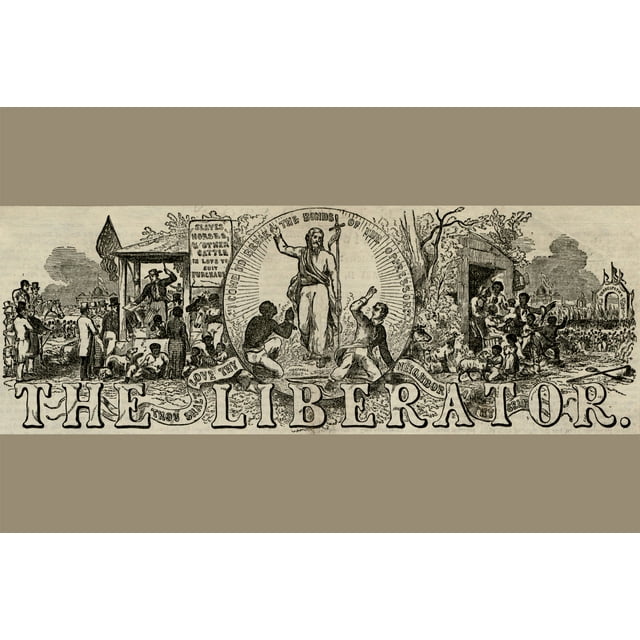 24x36 gallery poster, Jesus depicted as the liberator of Black slaves ...