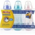 Nuby 3-Pack Non-Drip Standard Neck Bottles (10 oz.) - purple/mint, one size - Walmart.com
