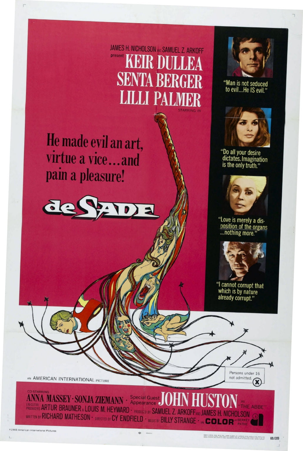 De Sade Movie Poster 12x16 Print on Metal Sign 12in x 16in Multi-Color ...