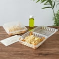 Chef 101 47 oz Square Clear Plastic Clamshell Container - Microwavable ...