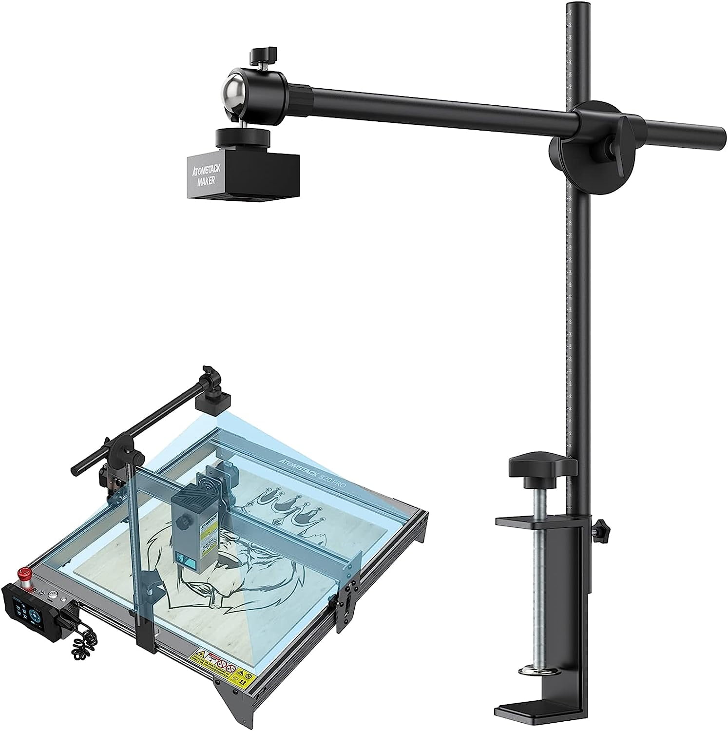 ATOMSTACK AC1 Laser Camera for LightBurn, 5MP Pixel 2K Industrial ...