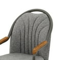 Chromcraft Douglas Caster Dining Chairs in Chestnut, Gray Finish (Set ...