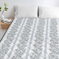 Blue Leaves Quilted Comforters Cooling Blanket California King Size ...