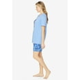 Dreams & Co. Plus Size Knit Pj Short Set - Walmart.com