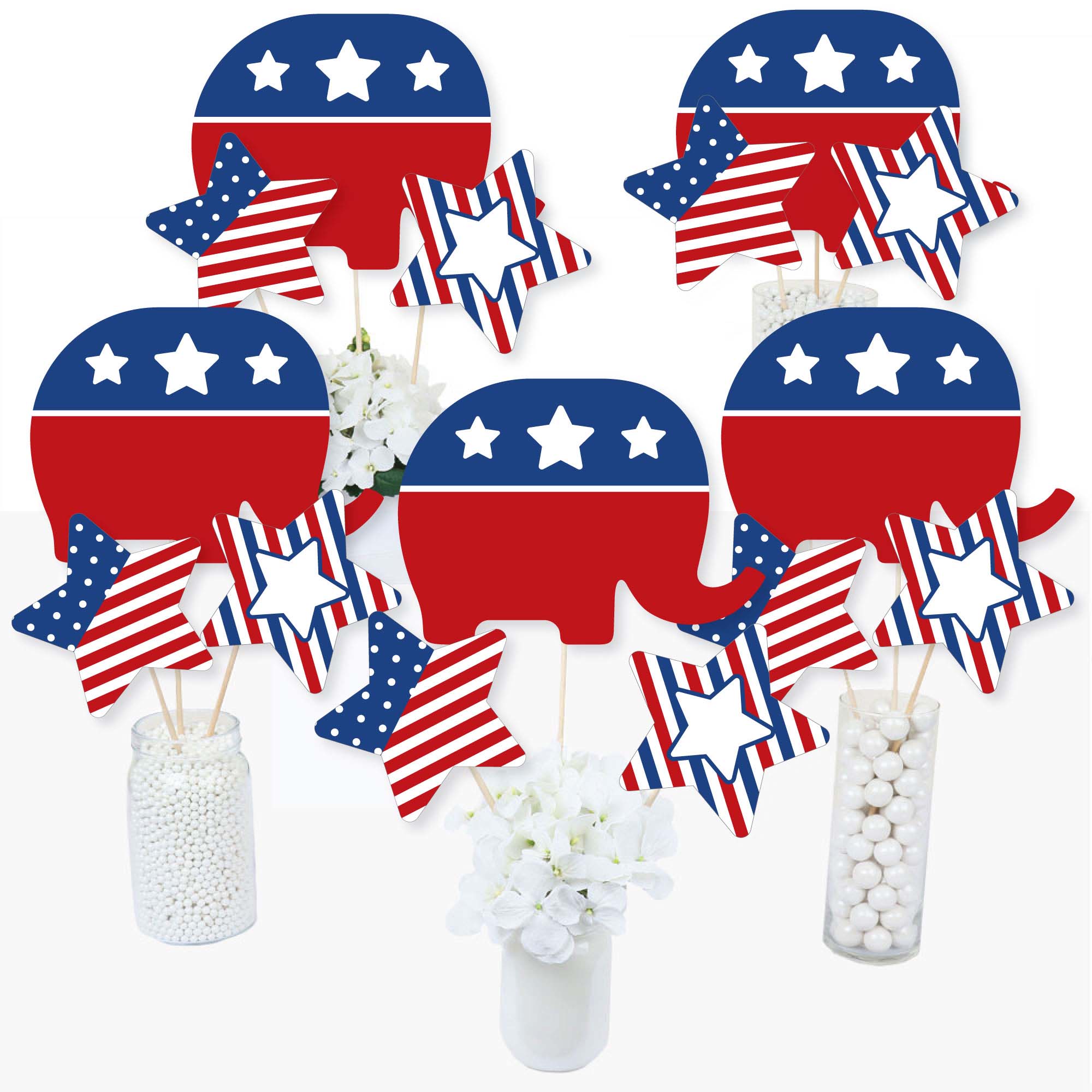 Big Dot of Happiness Republican Election - Political Party Centerpiece ...