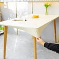 1PC Leather Elastic tablecloth Custom Square Round Table cover ...