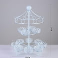 2 Tiers Cupcake Holder Display Stand, Cake Display Server Tray, Cake ...