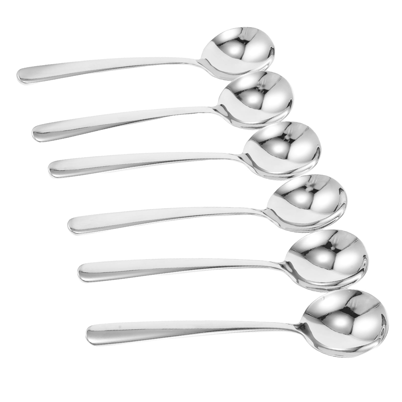 Click here for Goohochy 8pcs Stainless Steel Soup Spoons With Lar... prices