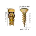 6×14mm Short Expansion Screw Set, Sleeve Anchor Bolts for Stripped ...