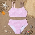 Byoo Tween Girls UPF 50+ 2-Piece Bikini Set Smocked Bow Print Quick Dry ...