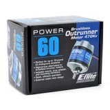 E-flite Power 60 Brushless Outrunner Motor 470Kv EFLM4060B Electric ...