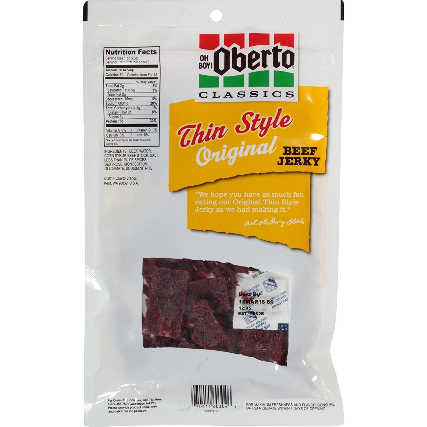 Oberto Beef Jerky Sticks