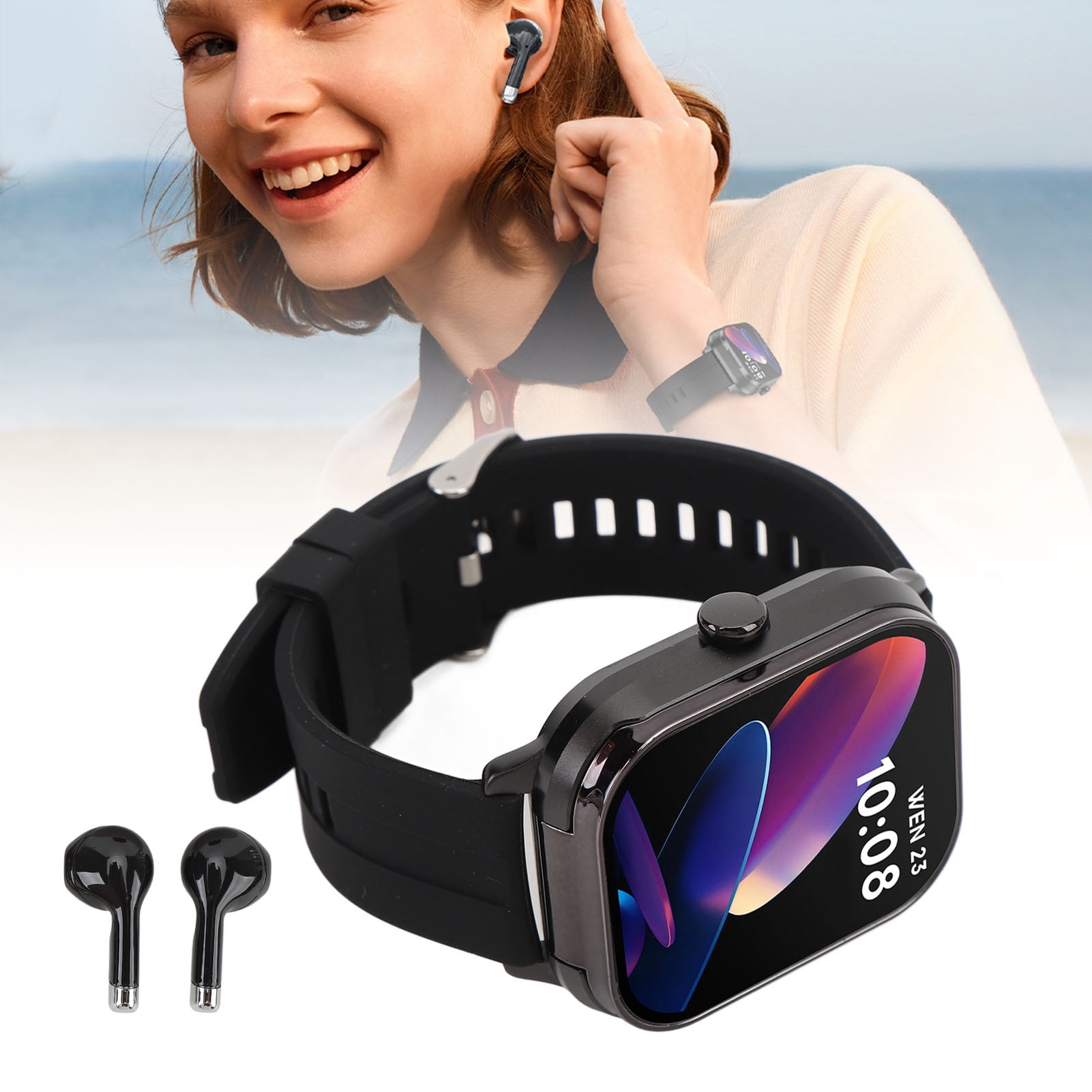 Click here for Ymiko Smart Watch With Earbuds  2.01 Inch Tft Scre... prices