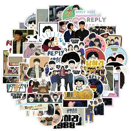 10/30/50pcs Reply 1988 Classic Tv Show Stickers Decal Cartoon Graffiti ...