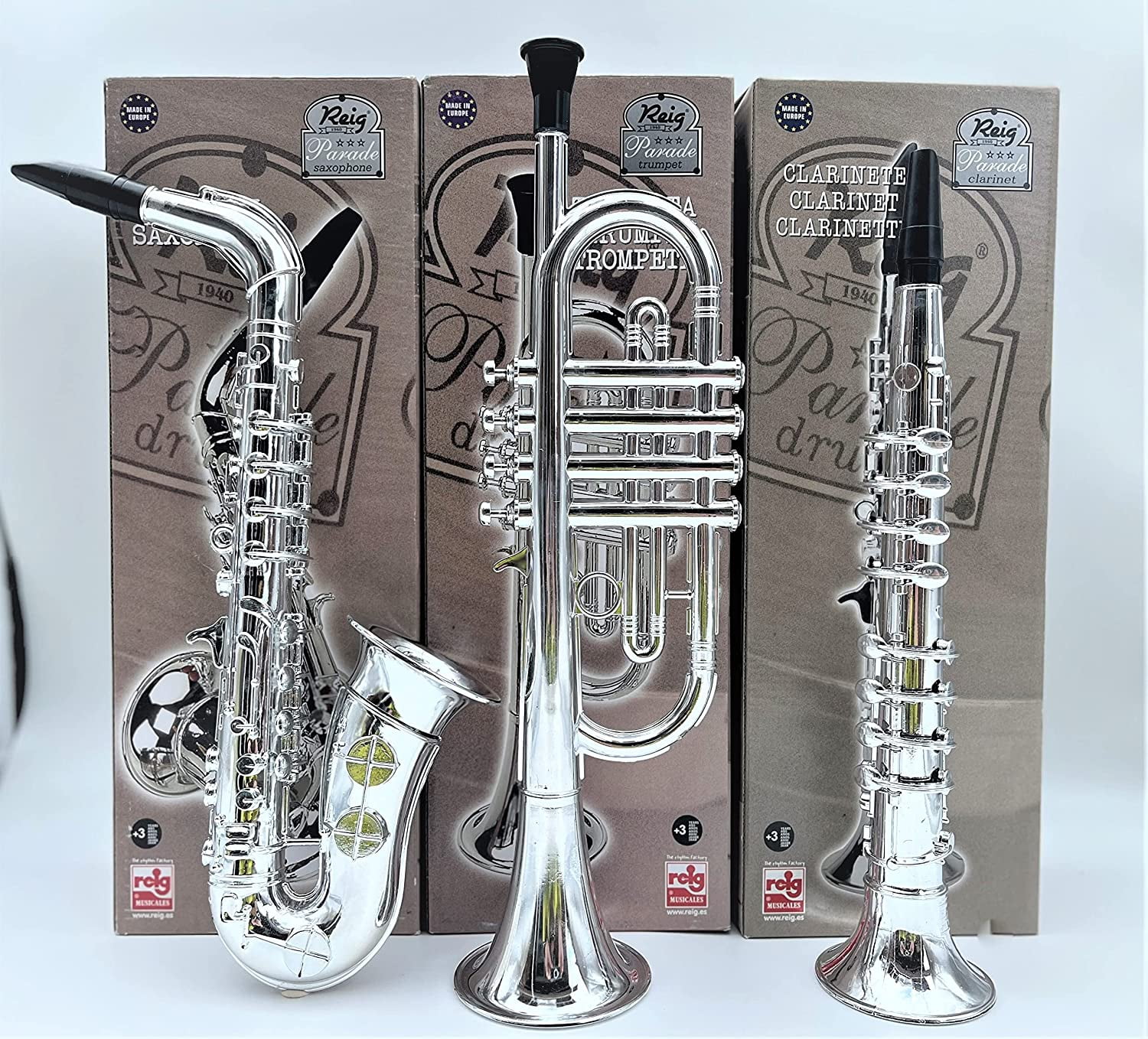 TOY Instruments Set Trumpet, Saxophone and Clarient with standard keys ...